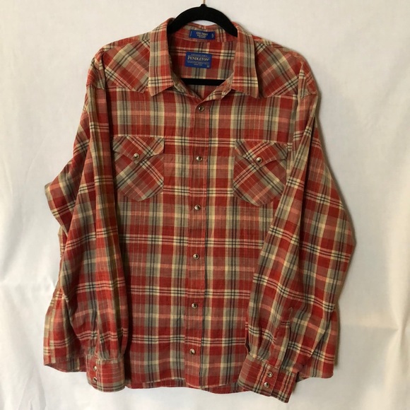 Pendleton | Shirts | Pendleton Woven Plaid Shirt Xl | Poshmark